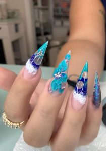 57 Special Stiletto Nails Art Designs Idea For Spring And Summer In ...