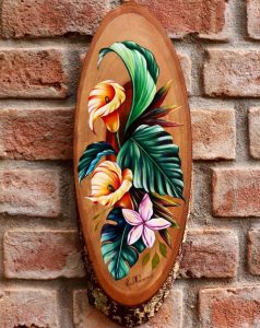 DIY Creative Wood Painting, Enjoying The Beauty Of Nature - Lily ...