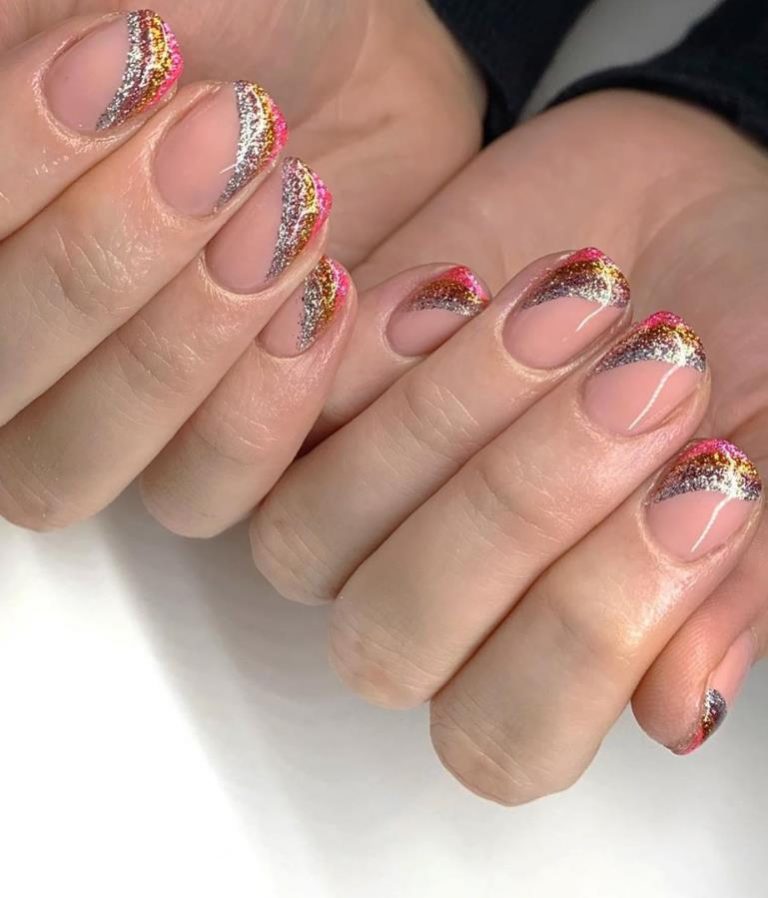 60 Hot Bling Short Nails Art Designs, Delicate And Not Fancy, Really ...