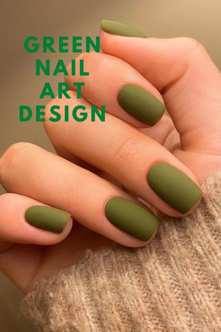 36 dazzling green nails art designs for summer nail 2021