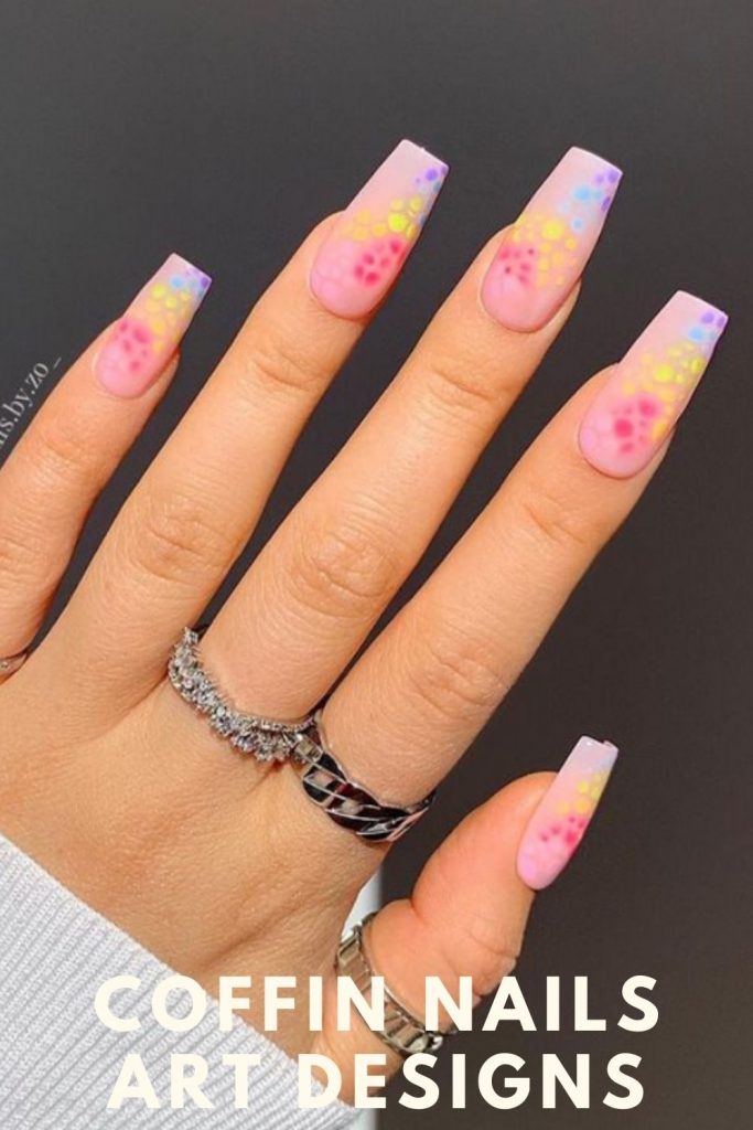 39 Pretty and Cute Coffin shape nail design You Will Love