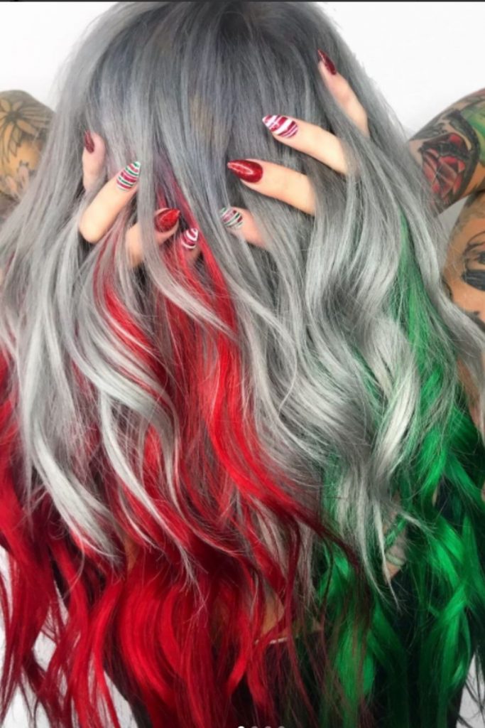 21 Christmas Hair Design Ideas To Celebrate The Holiday And New Year