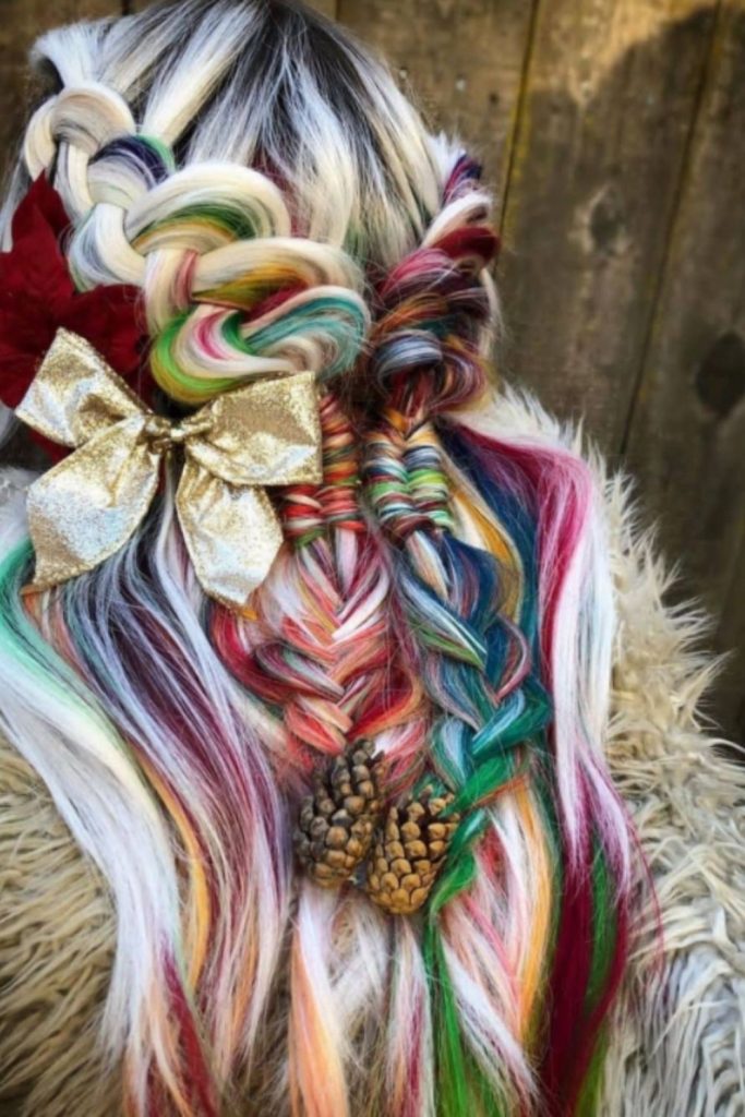 21 Christmas Hair Design Ideas To Celebrate The Holiday And New Year