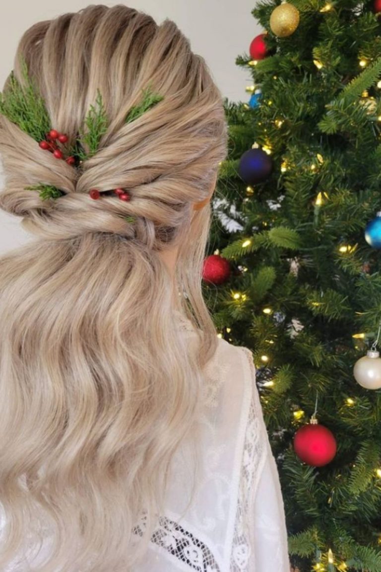 21 Christmas Hair Design Ideas To Celebrate The Holiday And New Year