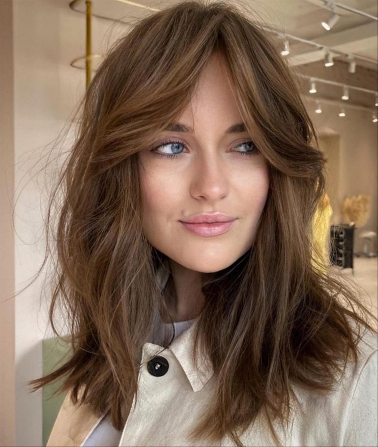 30 Perfect Face Framing Curtain Bangs Hairstyles to Wear