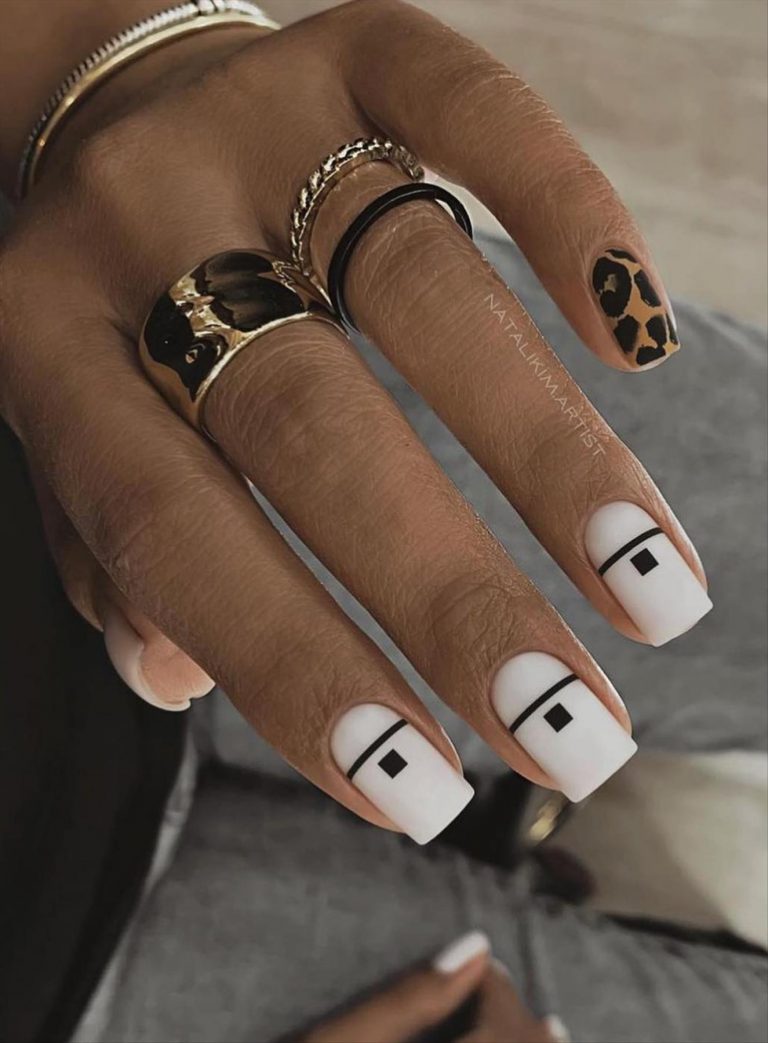 26 Trendy short square nails for a chic look