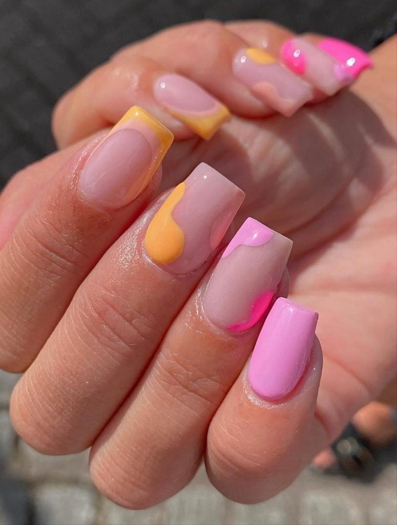 26 Trendy short square nails for a chic look