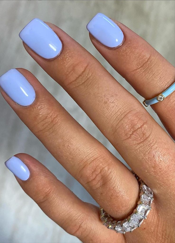 26 Trendy short square nails for a chic look