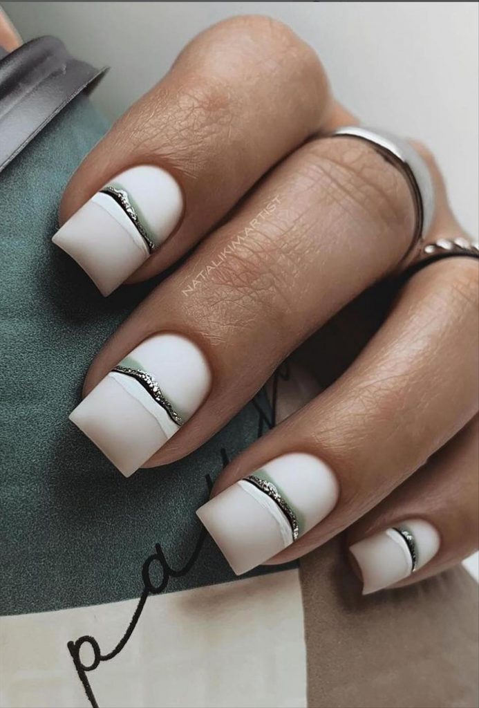 26 Trendy short square nails for a chic look