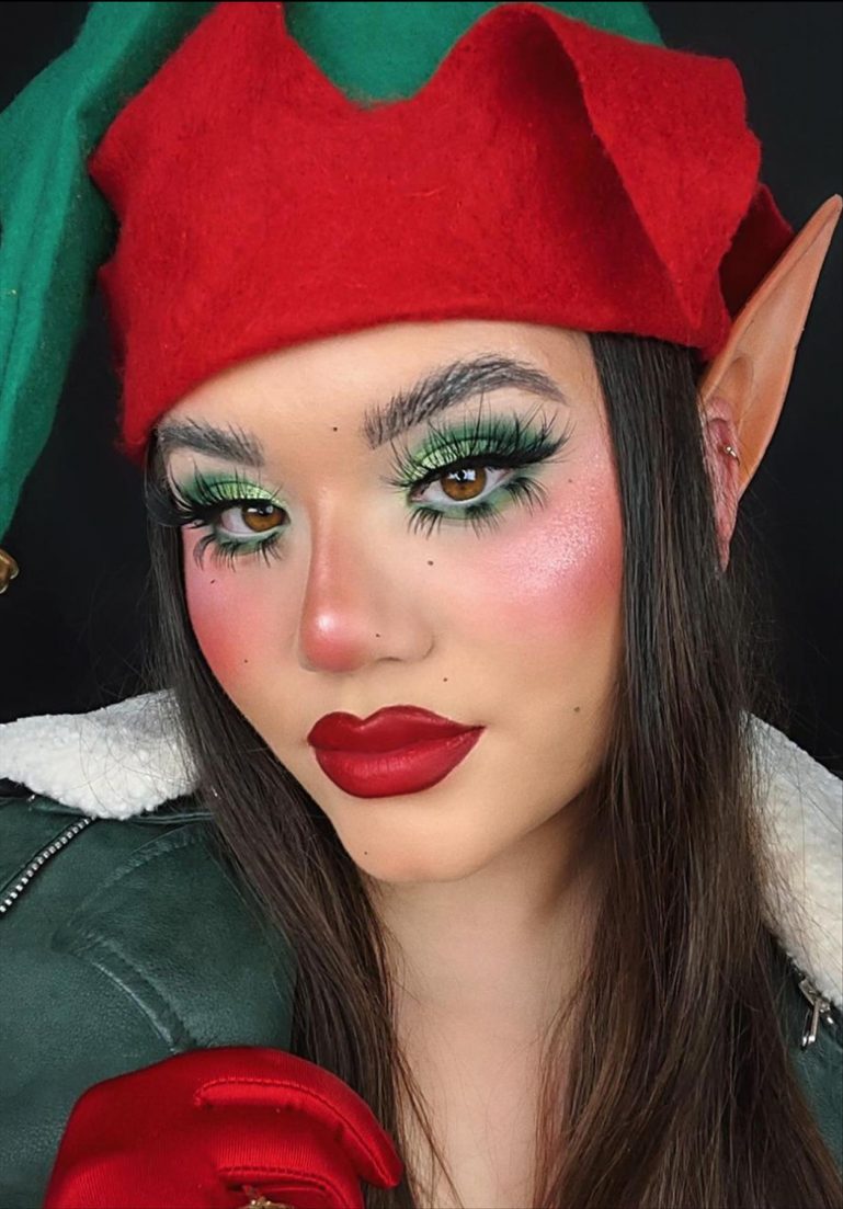 35+ Glam Christmas makeup looks and festival makeup ideas