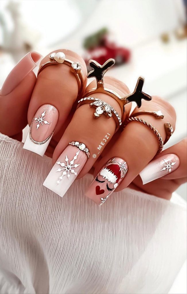 68 Beautiful Christmas nails inspiration for Winter mani! - Lily ...