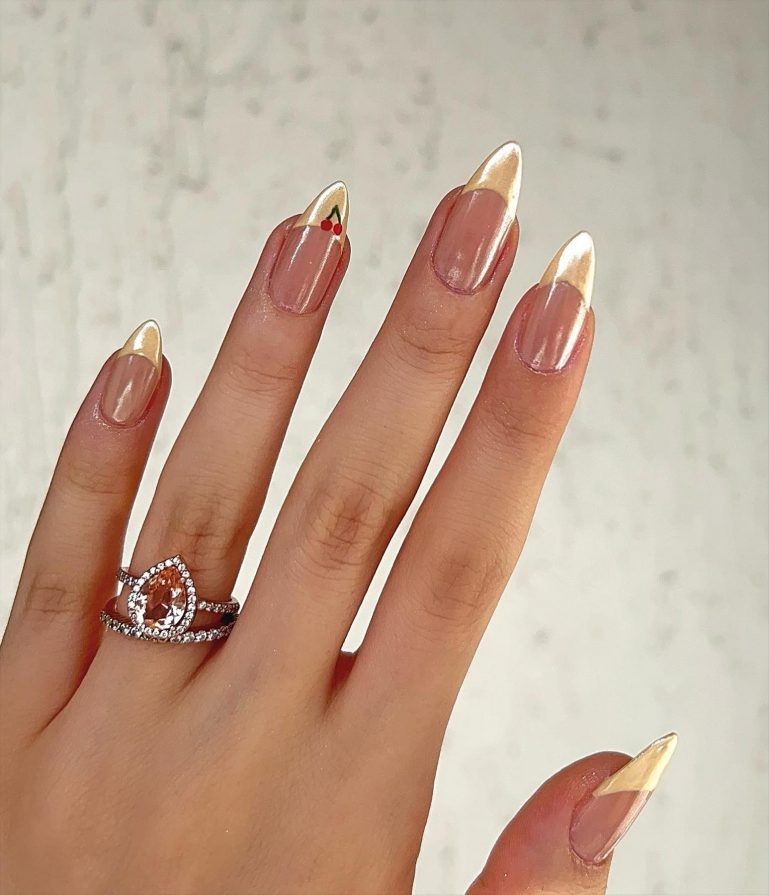 27 Natural Single nail colors with short almond nail shapes to try