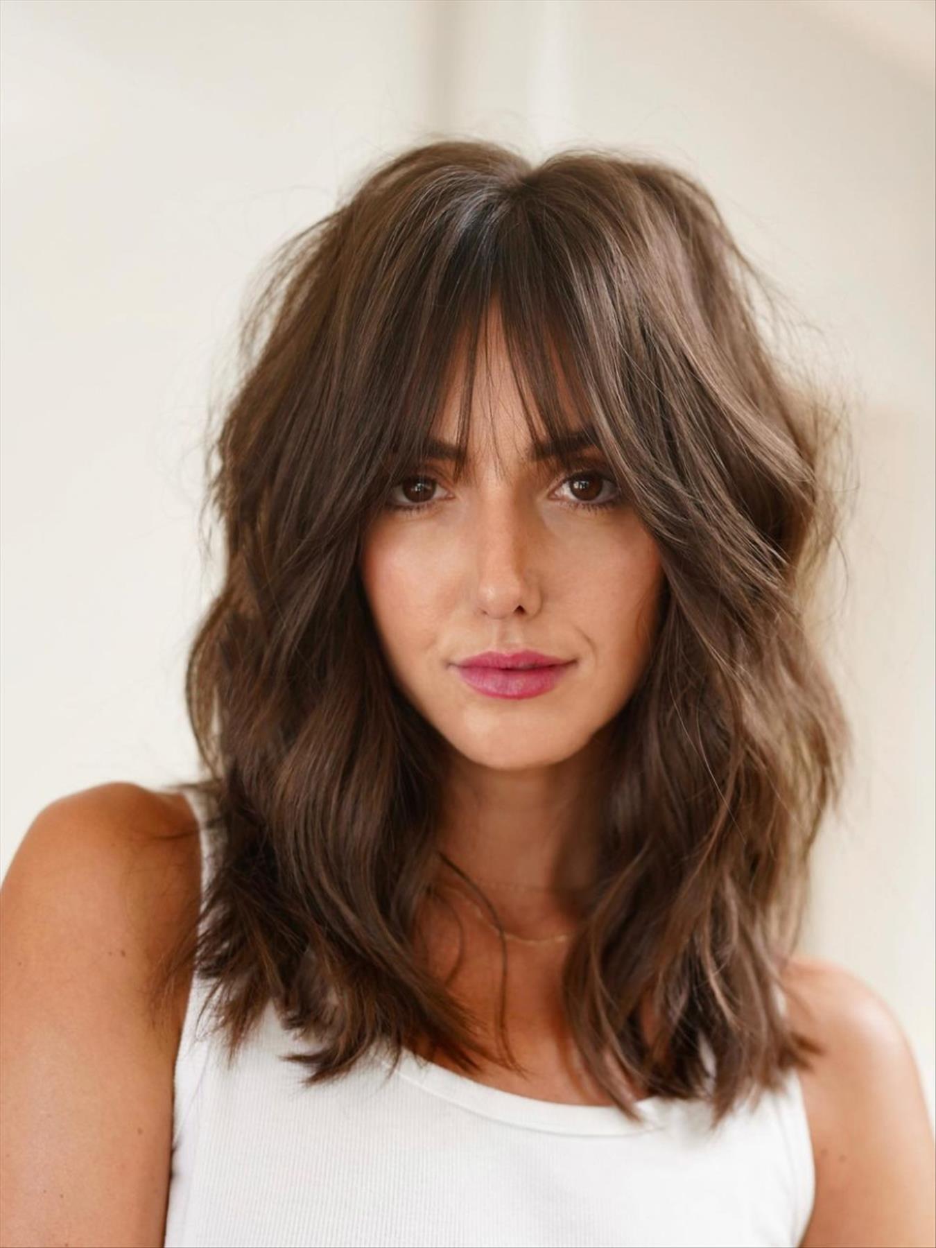 43 Best shaggy lob haircuts with bangs for cool girls - Page 2 of 2 ...