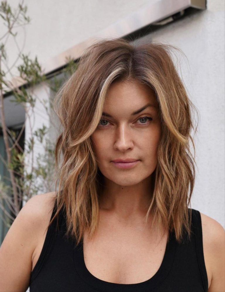 43 Best shaggy lob haircuts with bangs for cool girls - Page 2 of 2 ...