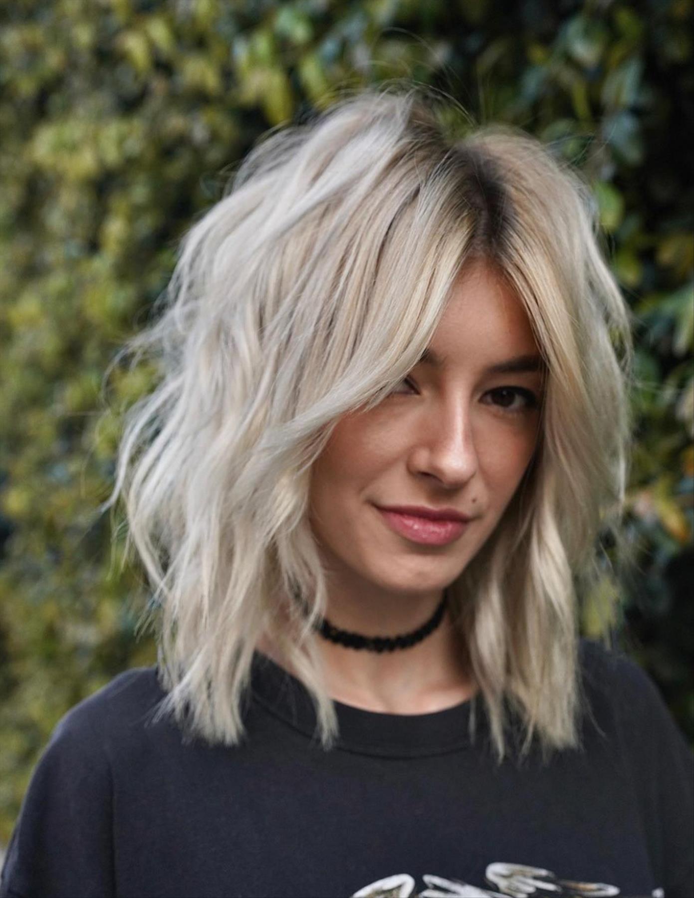 43 Best shaggy lob haircuts with bangs for cool girls - Page 2 of 2 ...