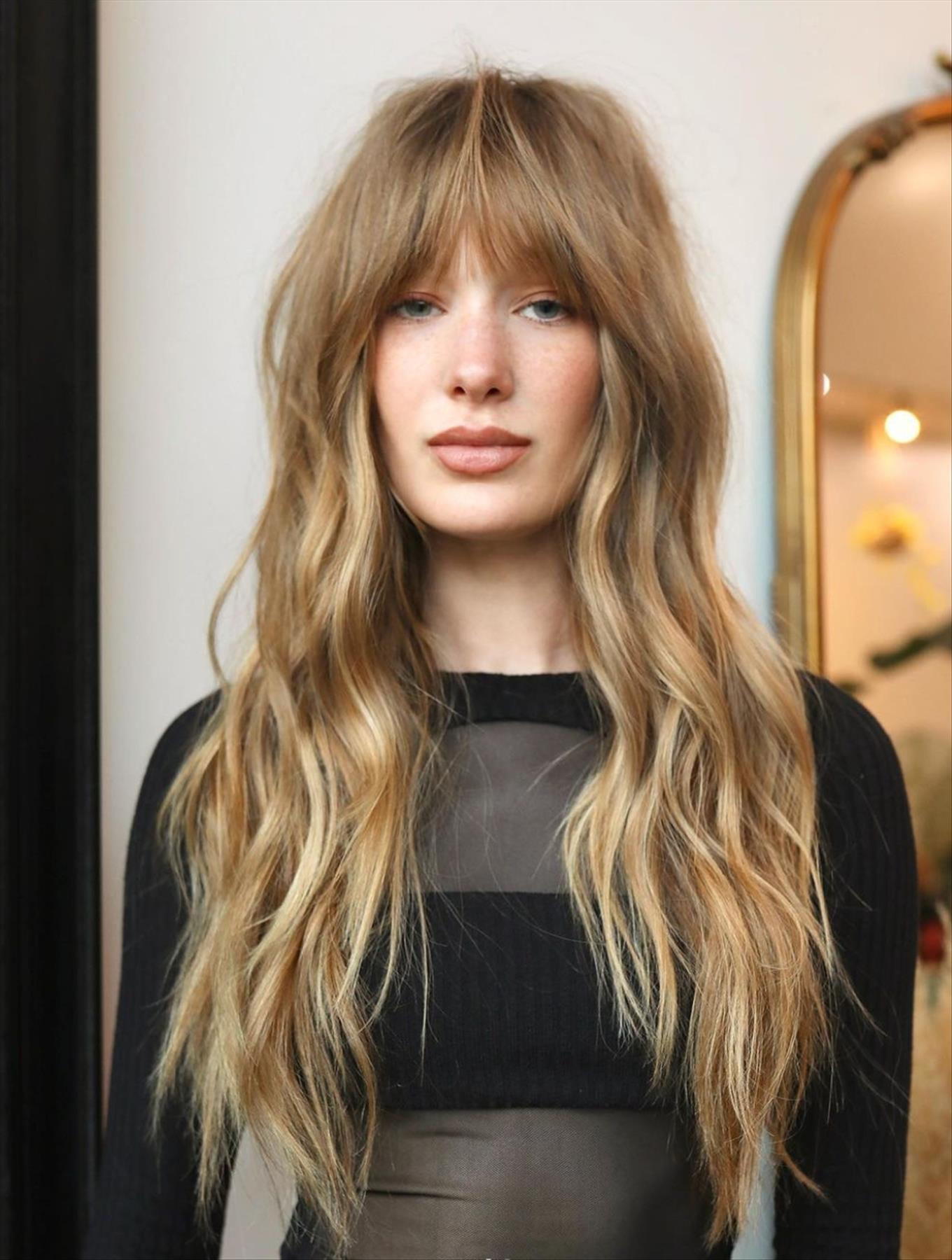 40 Trendy shoulder-length haircuts with bangs you'll love